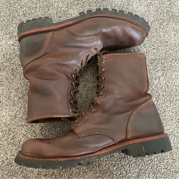 Chippewa | Shoes | Vintage Original Chippewa Lace Up Western Work Boots ...